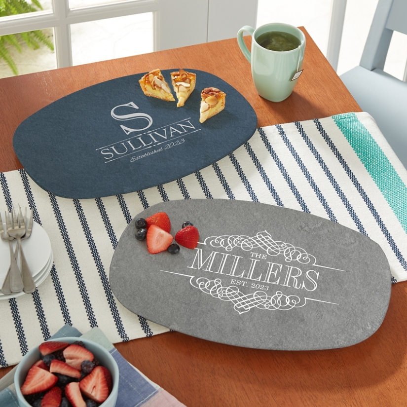 Elegant Name Personalized Serving Platter at Gifts.com