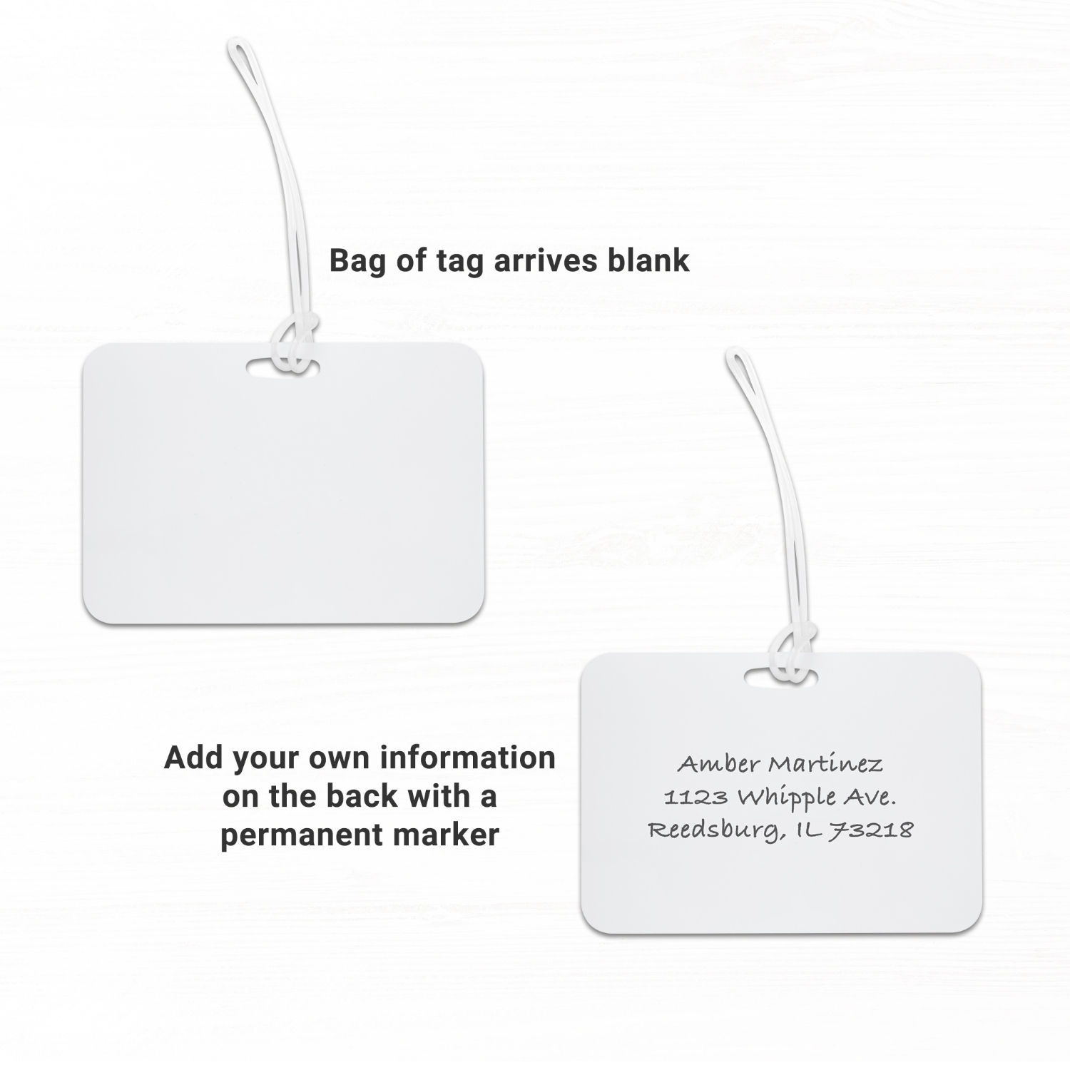 Just Married Luggage Tag | Personal Creations