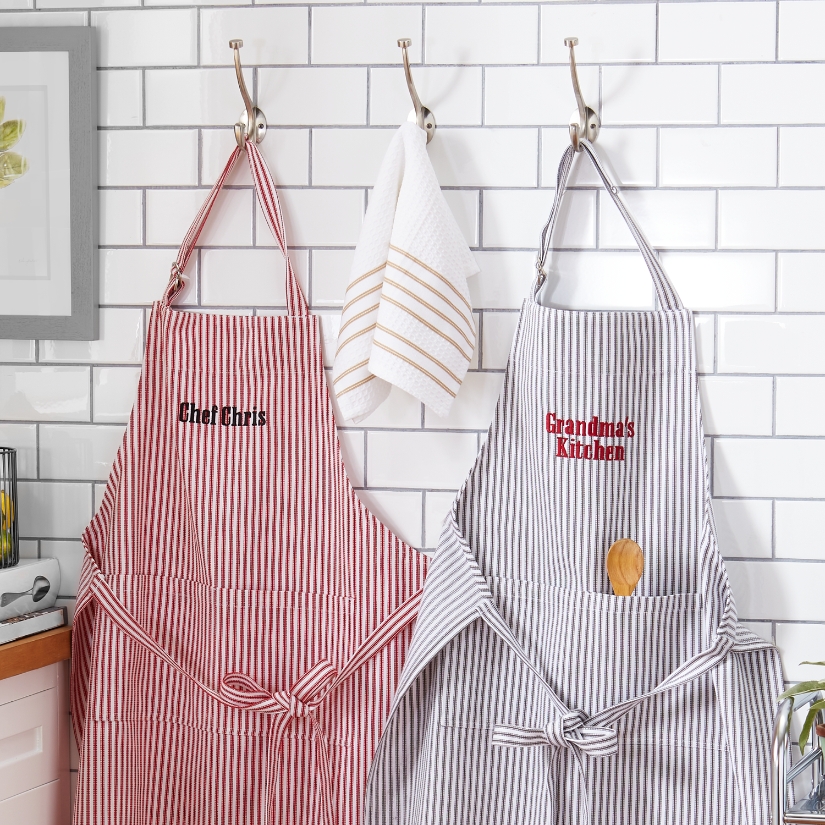 Timeless Striped Personalized Kitchen Apron at Gifts.com