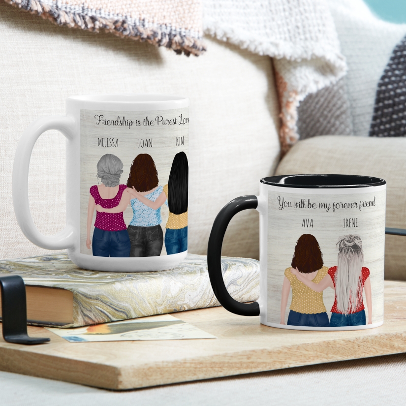 Best Friends Forever Customized Mug at Gifts.com