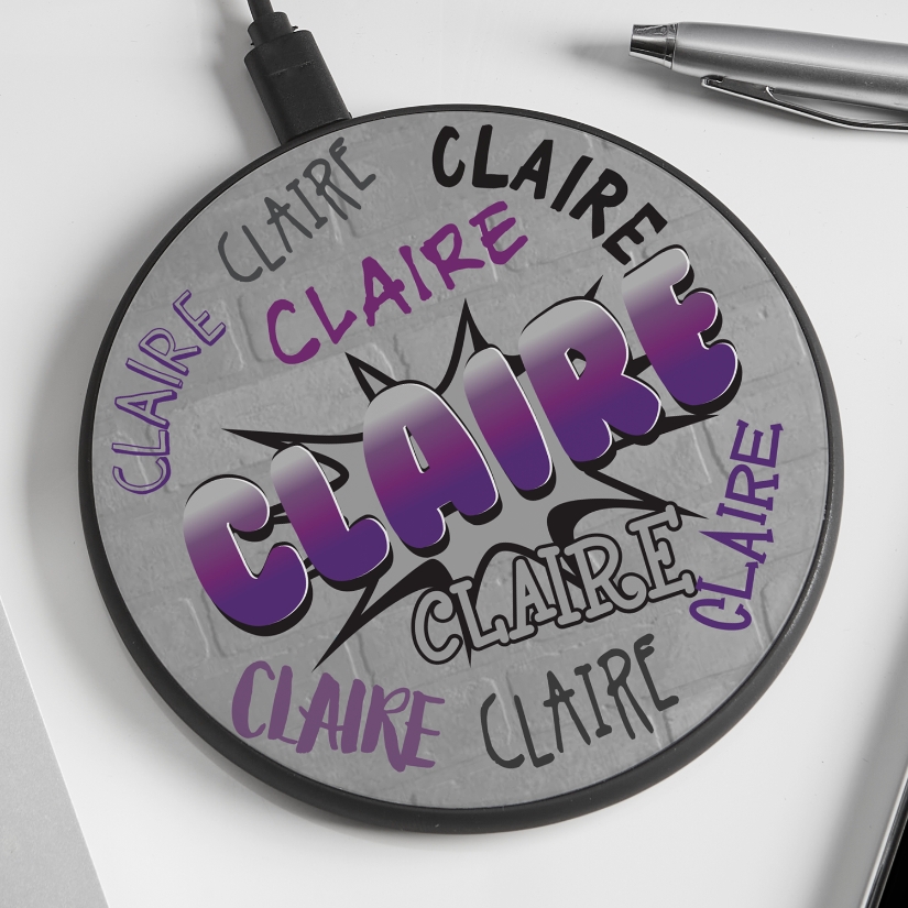 Graffiti Fun Wireless Charger | Personal Creations