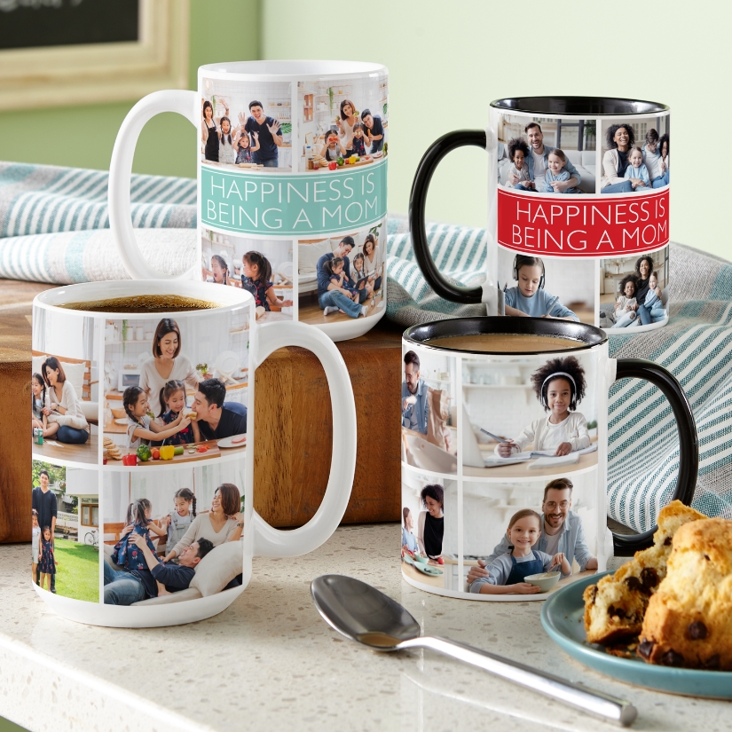 Picture-Perfect Photo Caption Personalized Tile Mug at Gifts.com