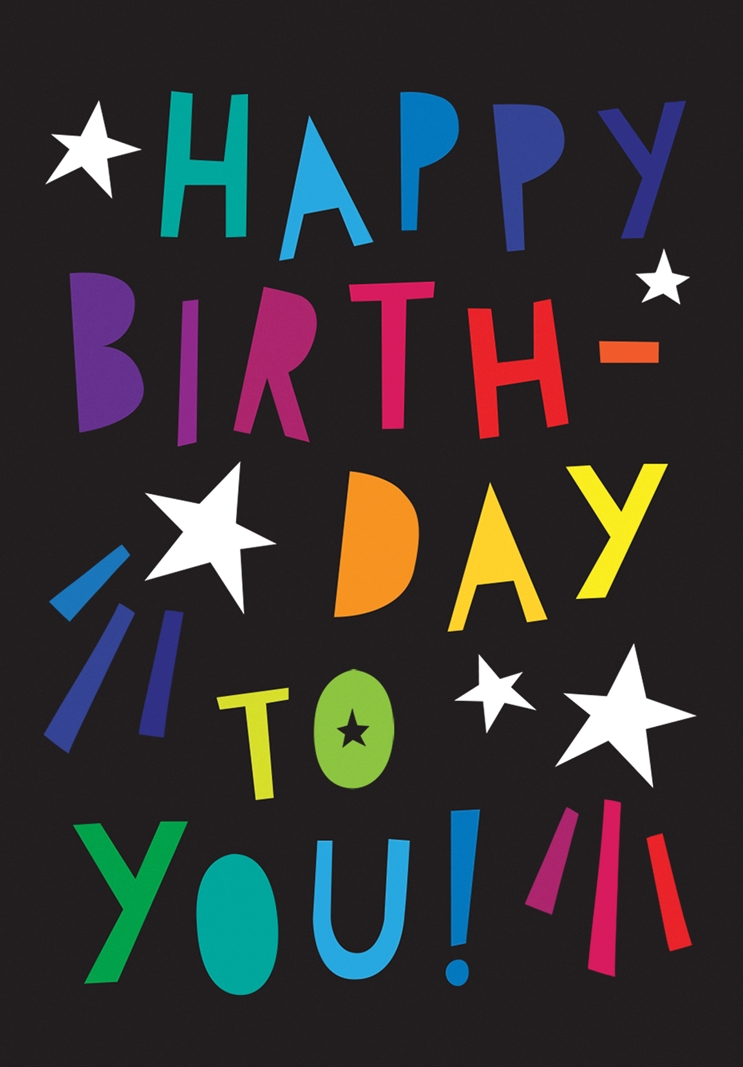 Colorful Type Birthday Gift Card at Gifts.com