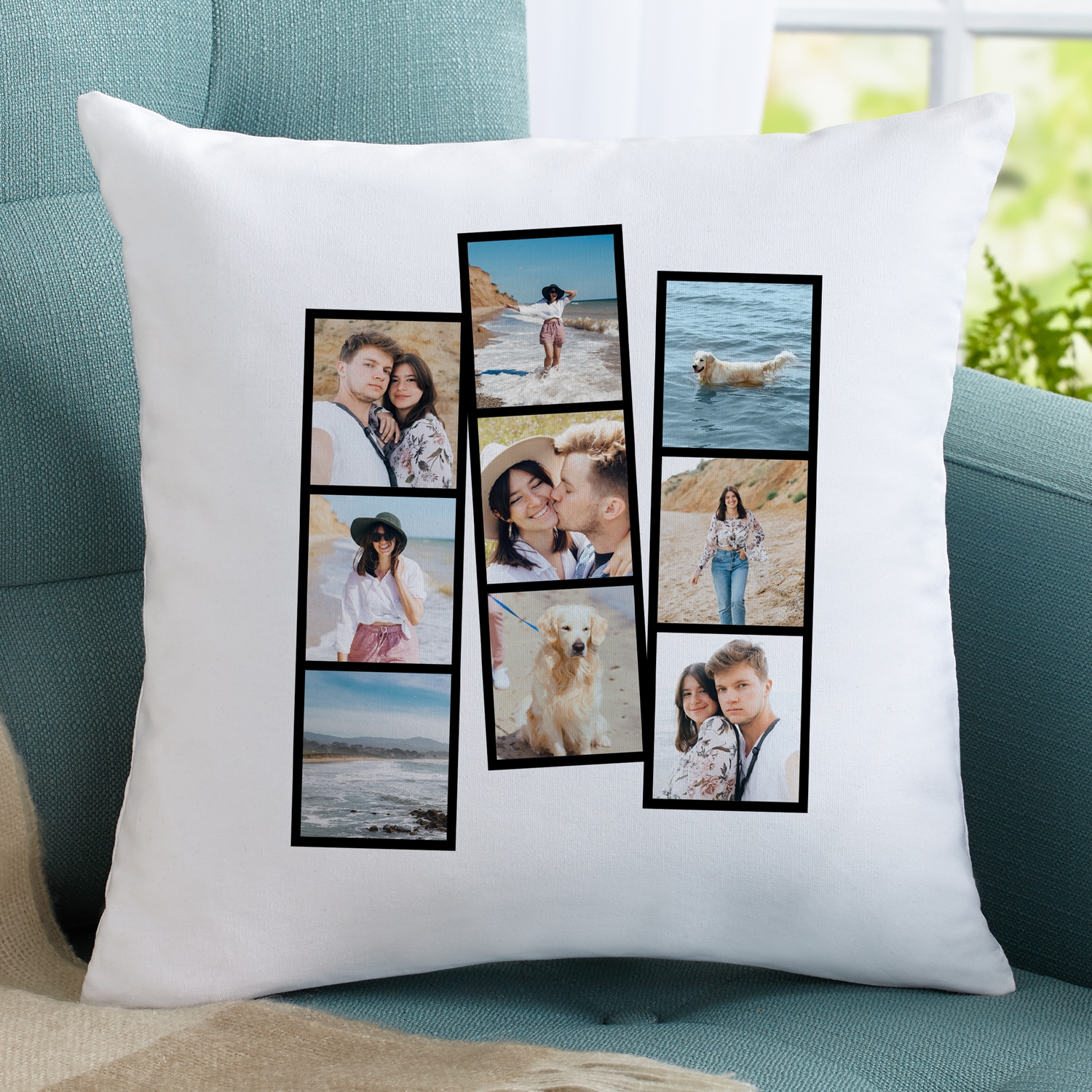 Photo Memories Personalized Throw Pillow at Gifts.com