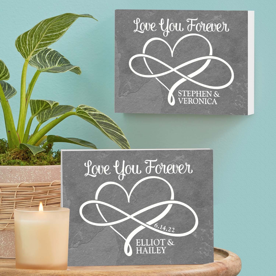 Love You Forever Wood Block | Personal Creations