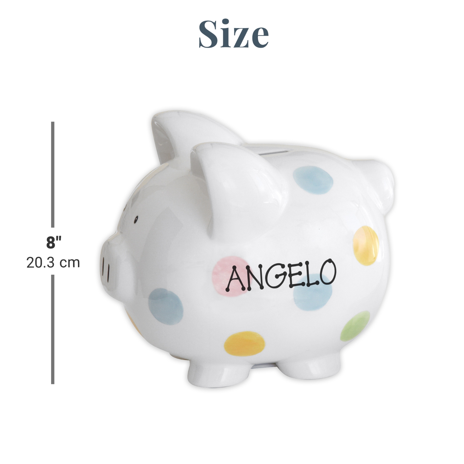 Polka Dot Piggy Bank | Personal Creations