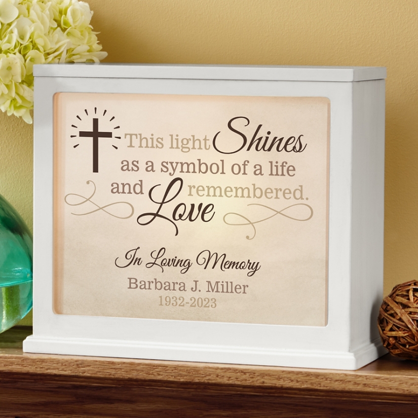 Shine Bright Memorial Light Box | Legacy Lane