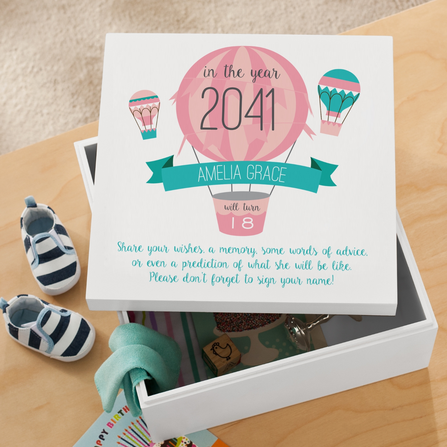 New Baby Time Capsule Keepsake Box | Personal Creations