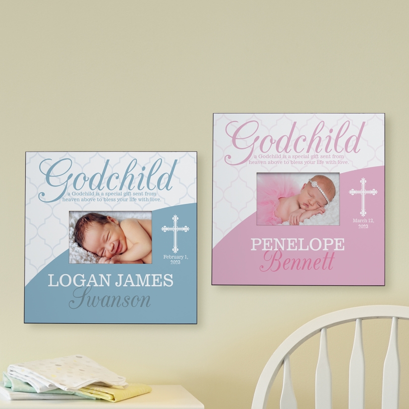 Divine Blessings Personalized Godchild Photo Frame at Gifts.com