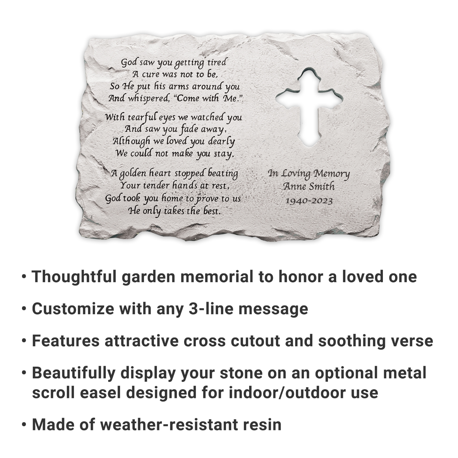 Cross Memorial Stone | Personal Creations