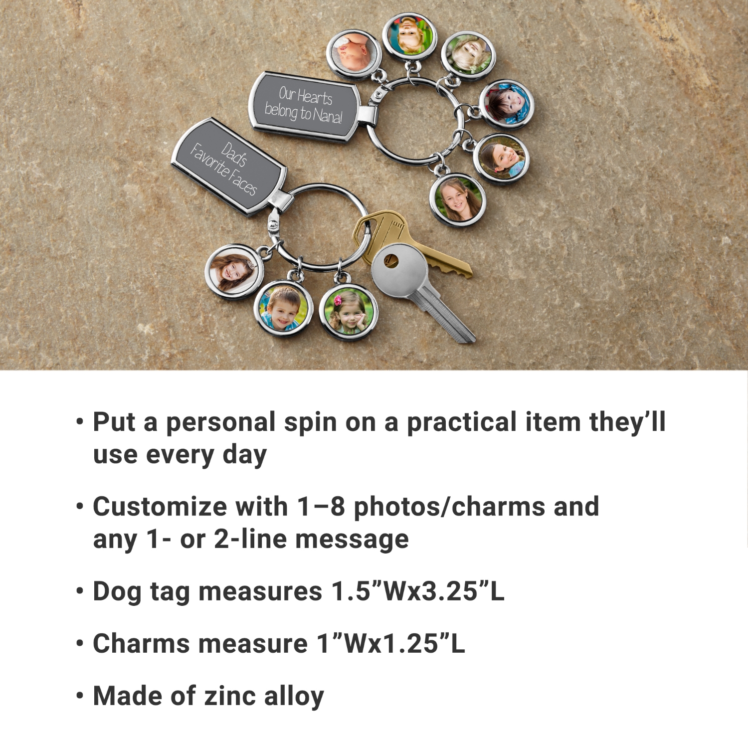 Photo Message Key Chain at Gifts.com