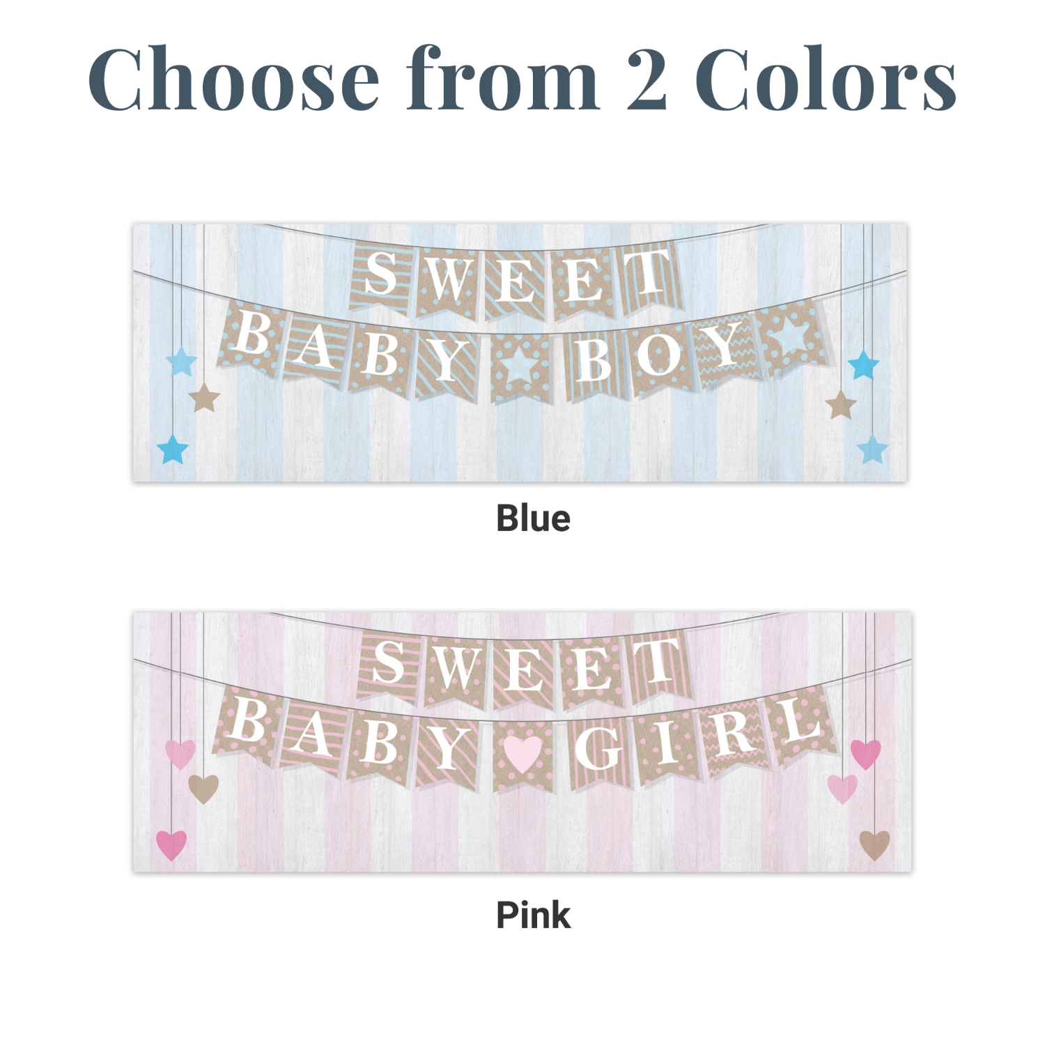 Adorable Baby Personalized Welcome Banner at Gifts.com