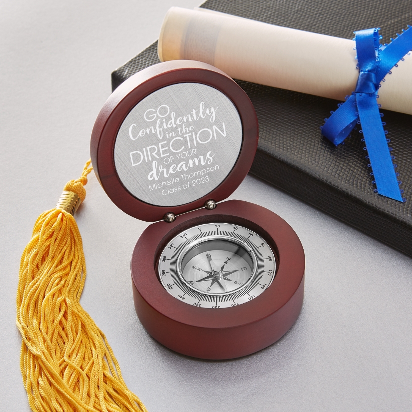 Chart Your Journey Personalized Graduation Compass at Gifts.com