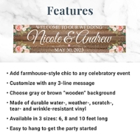 Rustic Floral Celebration Banner | Personal Creations