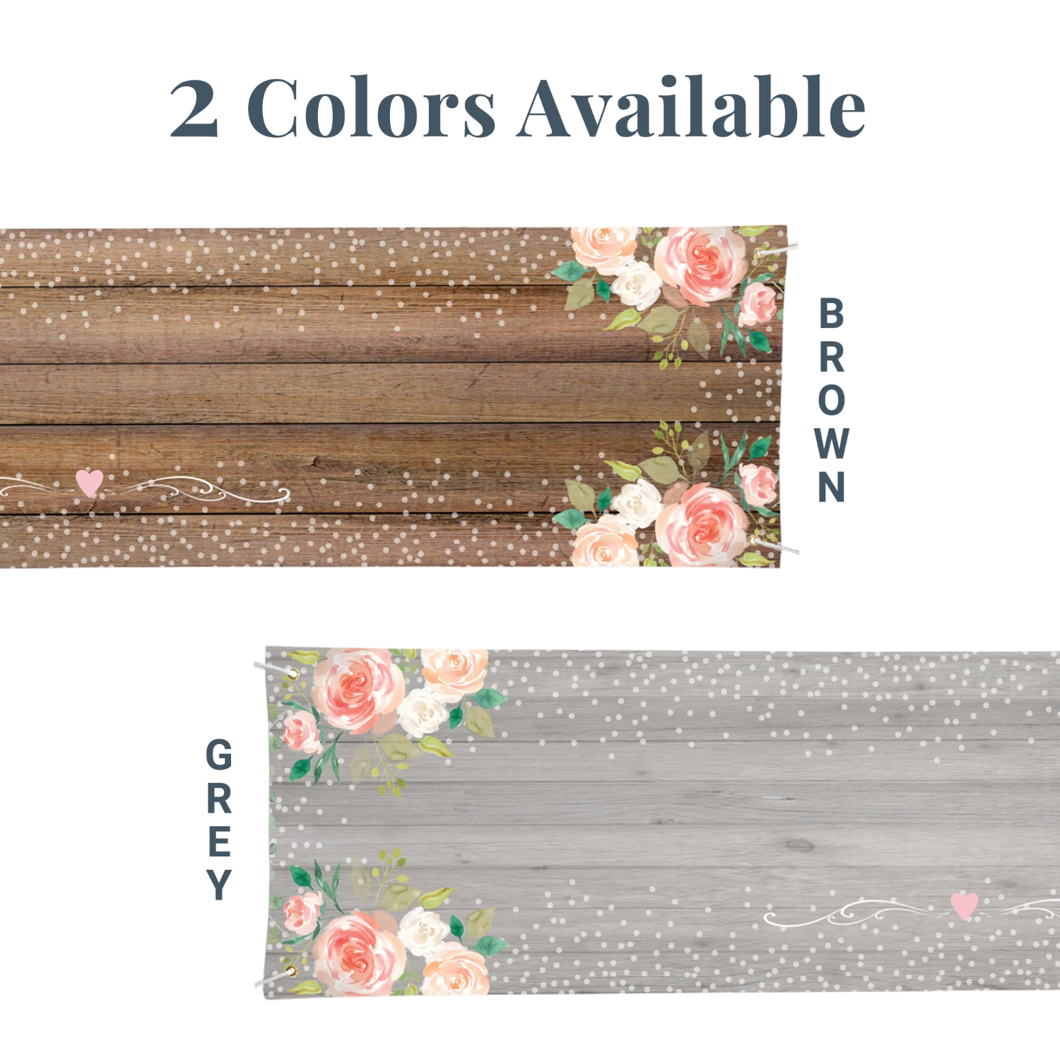 Rustic Floral Celebration Banner | Personal Creations