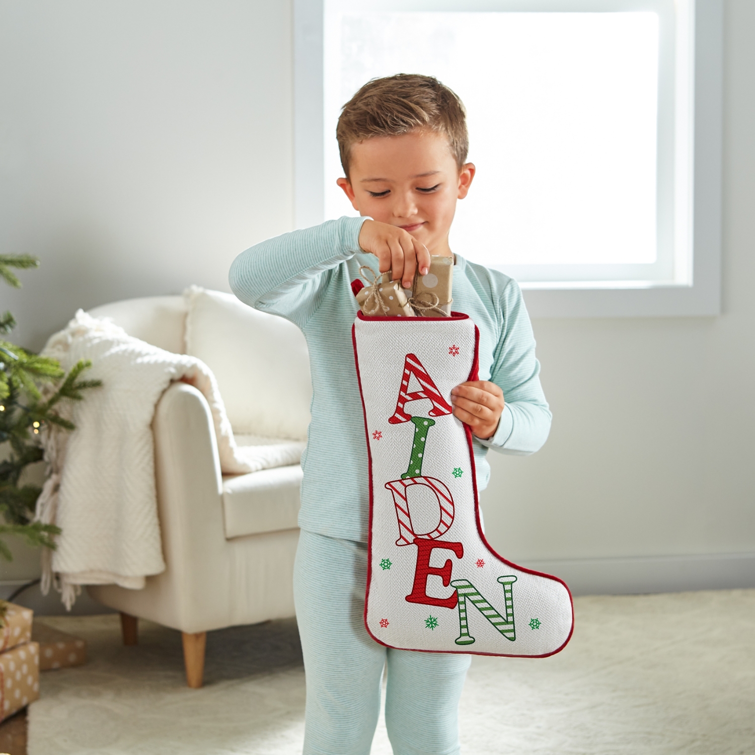 Festive Name Stocking | Personal Creations