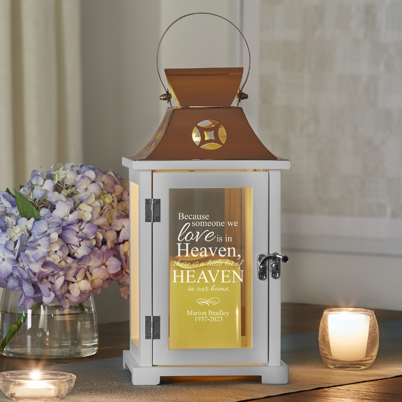 For Loved Ones In Heaven Lantern | Personal Creations