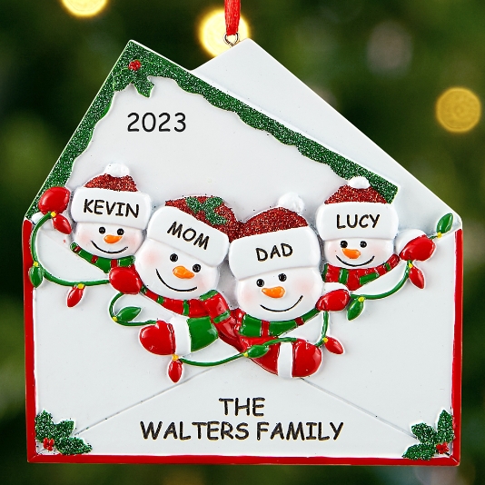 Polar Express Mail Family Ornament | Personal Creations
