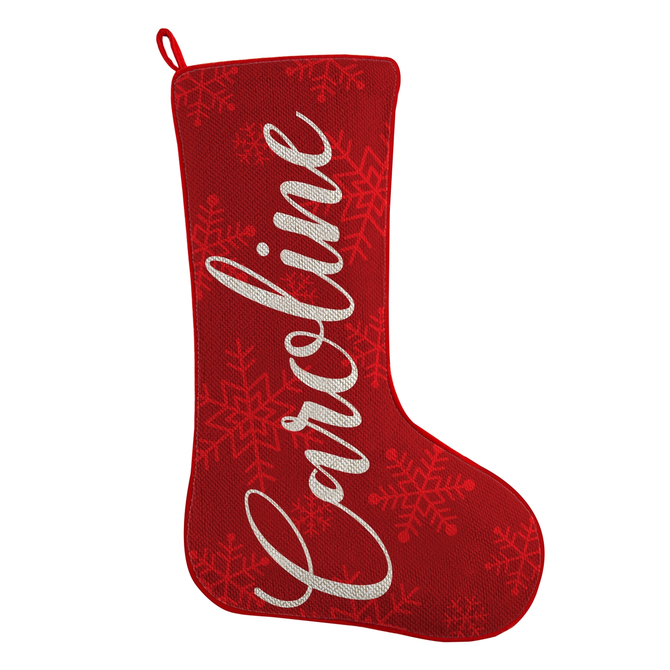 Colorful Swirl Name Stocking - Red at Gifts.com