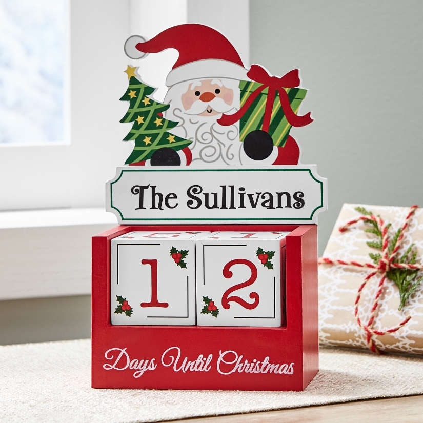 Santa's Countdown to Christmas Personalized Advent Calendar at Gifts.com