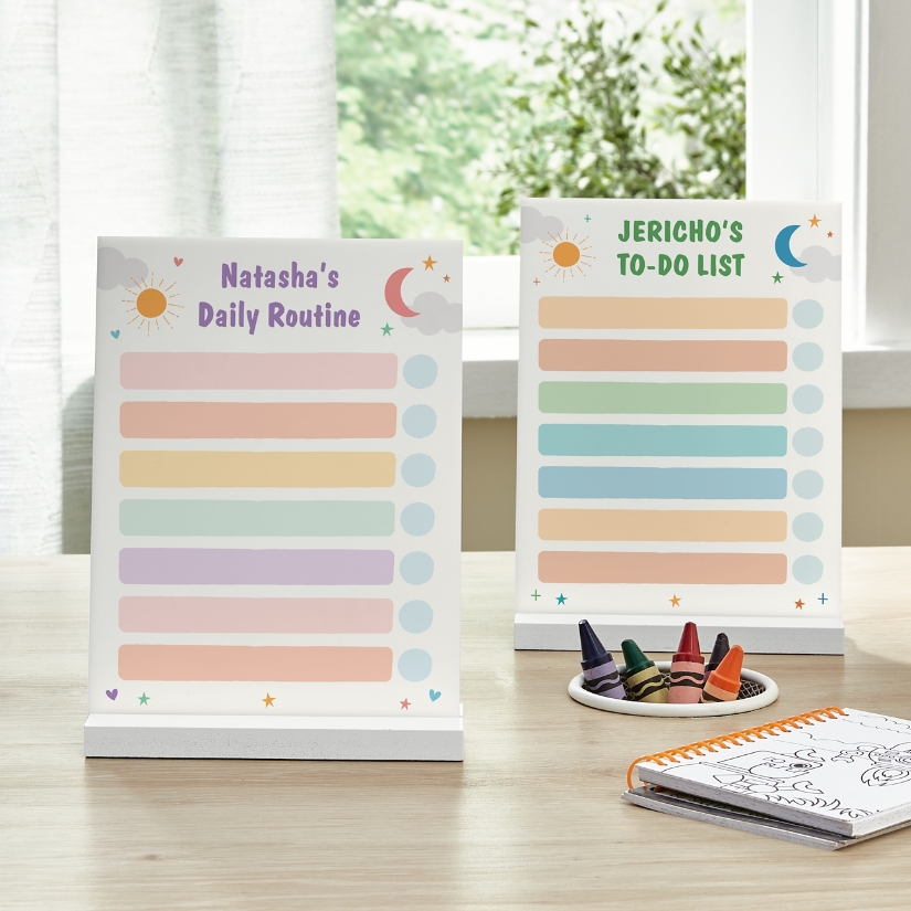 Everyday Tasks Personalized Tabletop Dry Erase Board at Gifts.com
