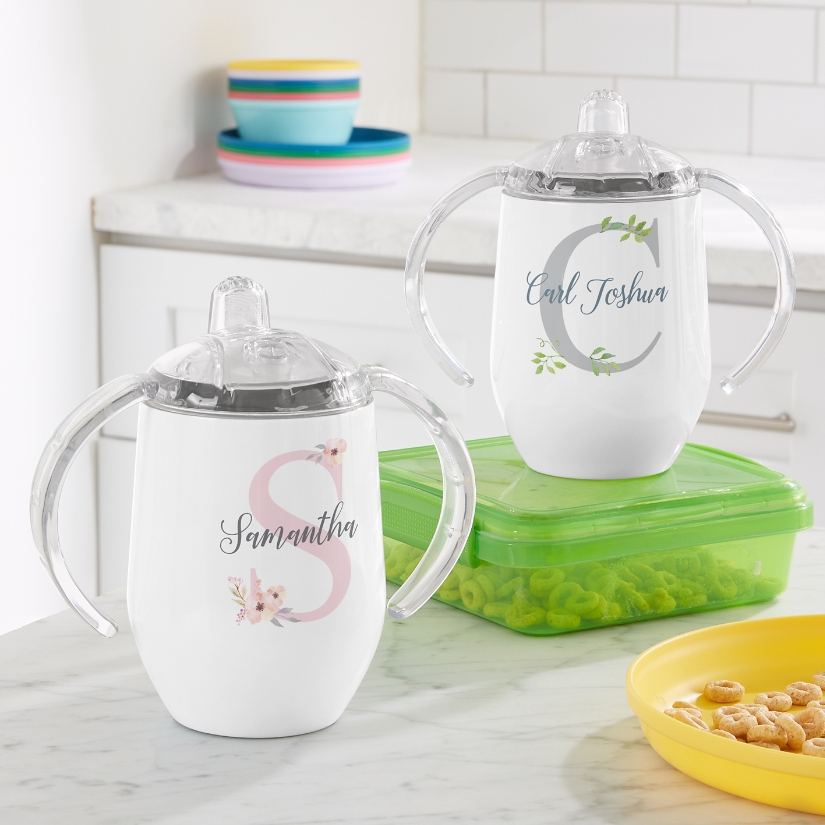 Sophisticated Baby Name Personalized Sippy Cup at Gifts.com