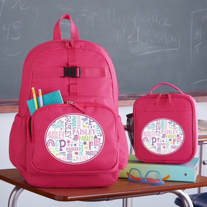 Top Student Personalized Pink Backpack Set at Gifts.com