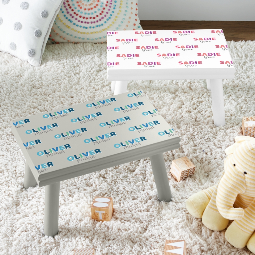 Playful Block Personalized Step Stool at Gifts.com