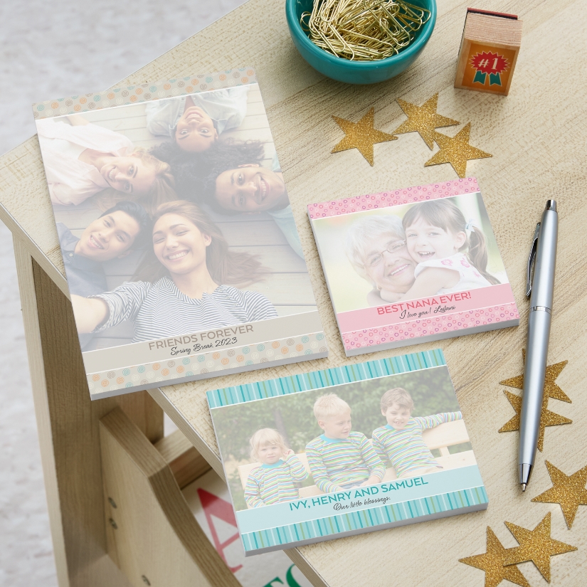 Custom Photo Pattern Post-It Notes at Gifts.com