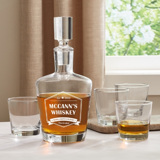 Custom Blend 5 Piece Decanter Set | Personal Creations