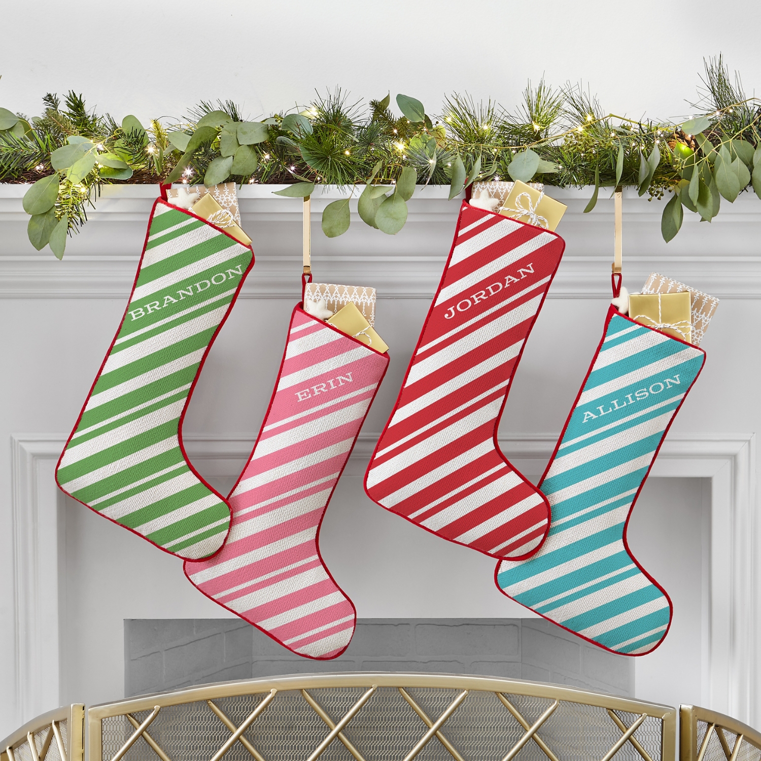 Peppermint Twist Personalized Stocking at Gifts.com
