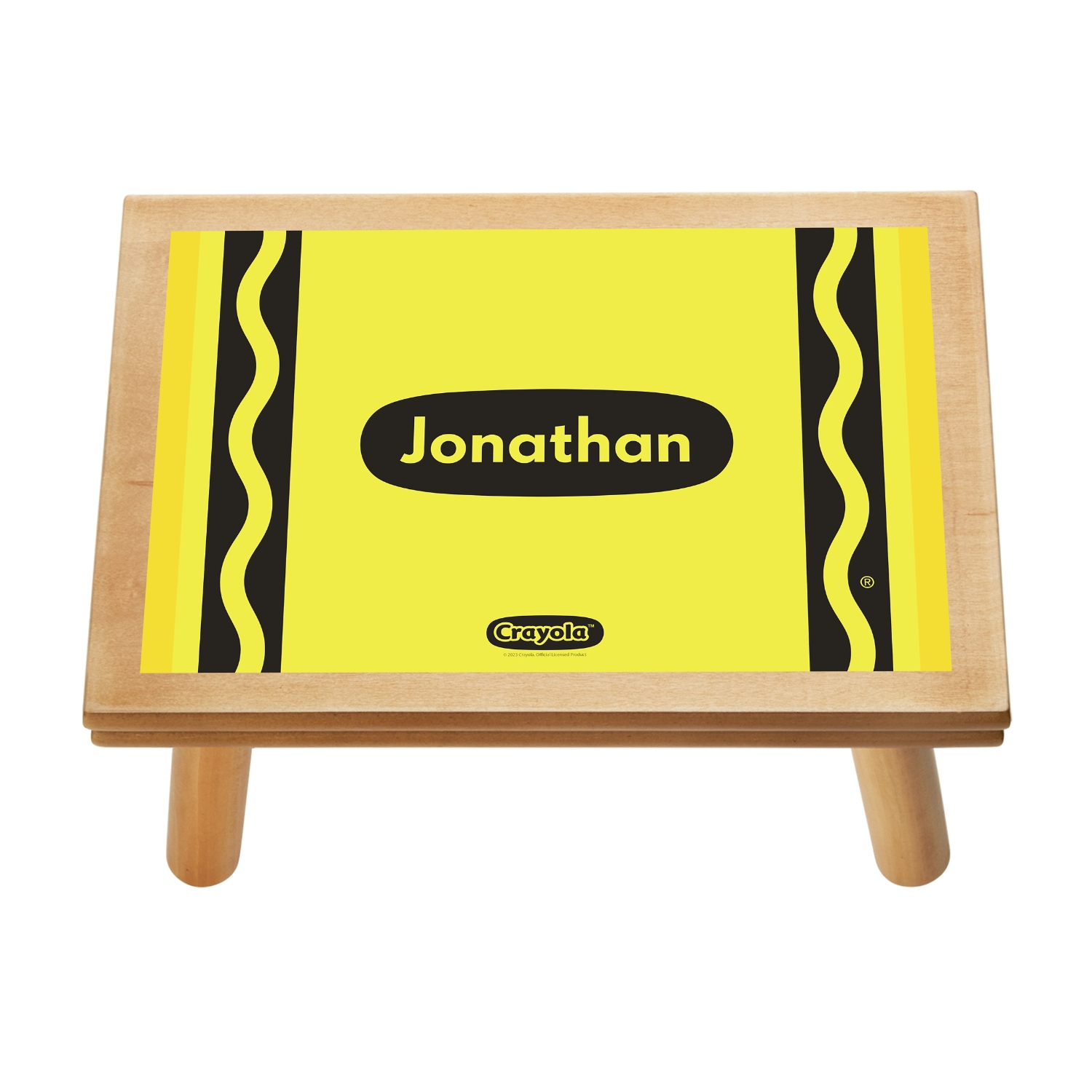 Crayola™ Crayon Step Stools-Yellow-Natural at Gifts.com