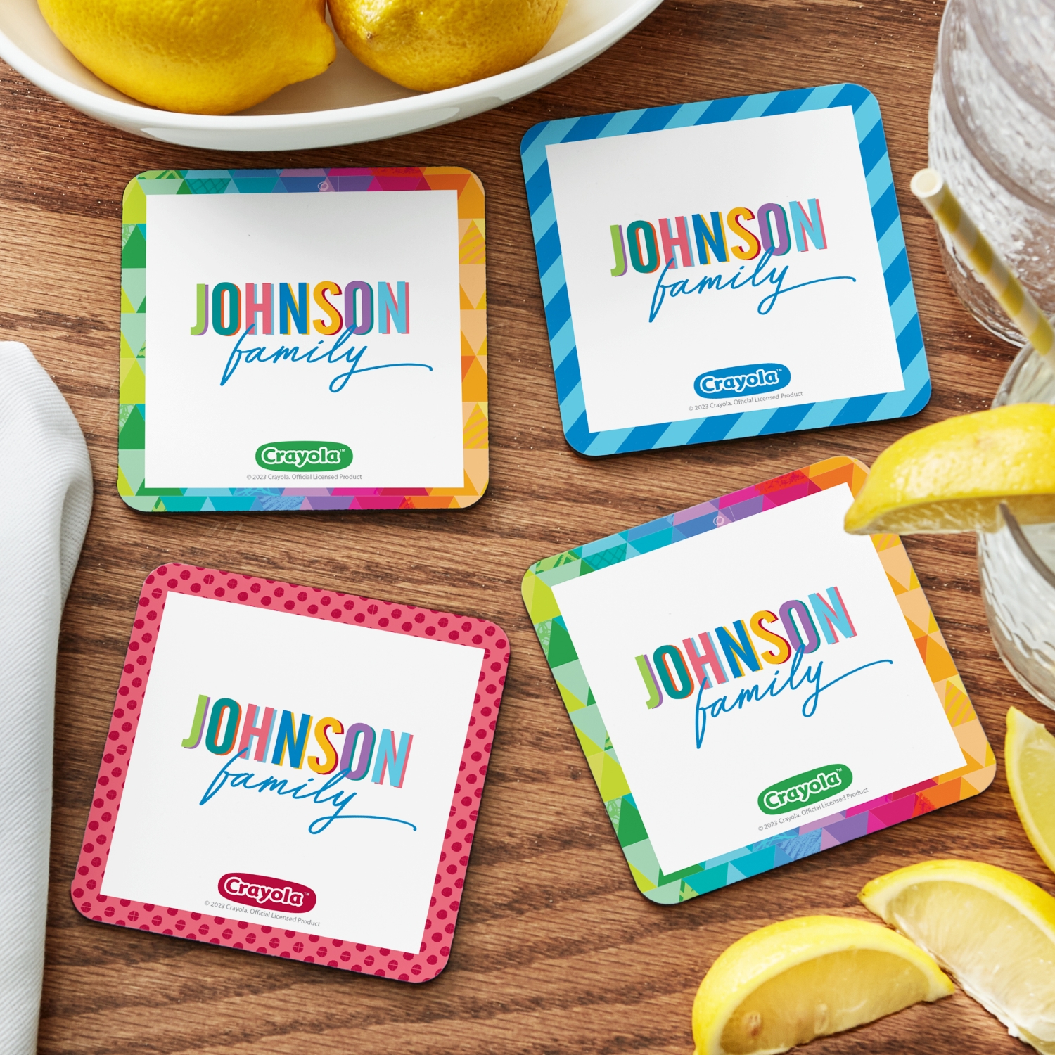 Crayola™ Fun Patterned Coasters at Gifts.com