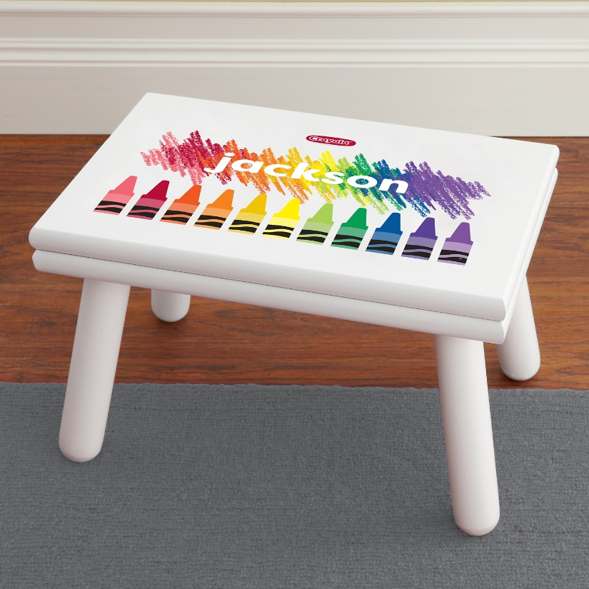 Crayola™ Rainbow Crayons Step Stools | Parker & Pip