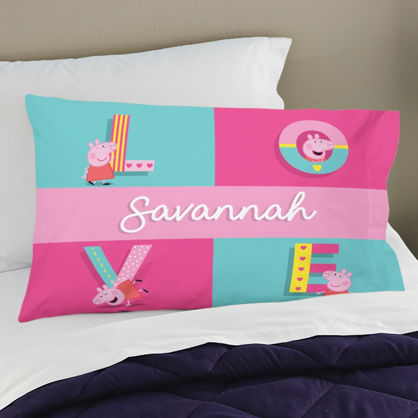 Peppa Pig LOVE Pillowcase at Gifts.com