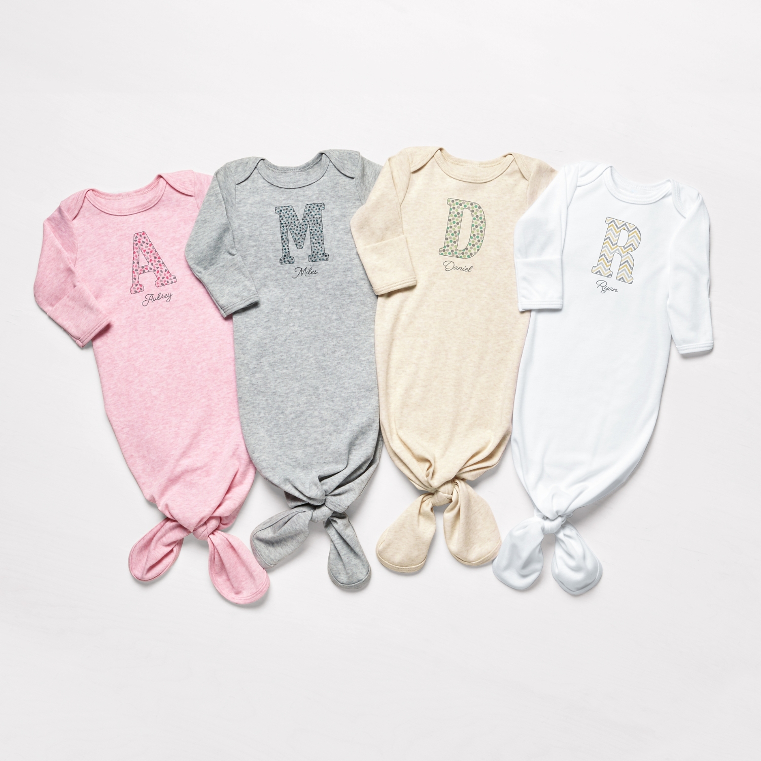 Big Fun Letter Baby Knotted Gown at Gifts.com