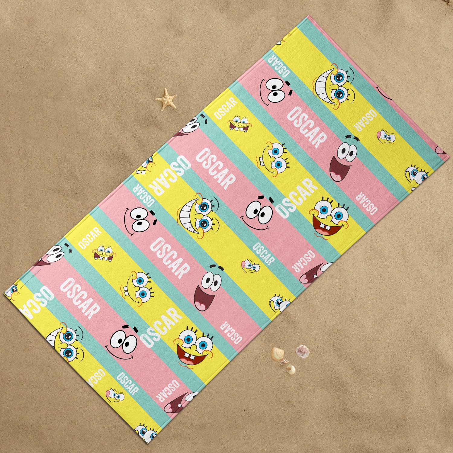 SpongeBob™ SquarePants Expressions Beach Towel | Parker & Pip
