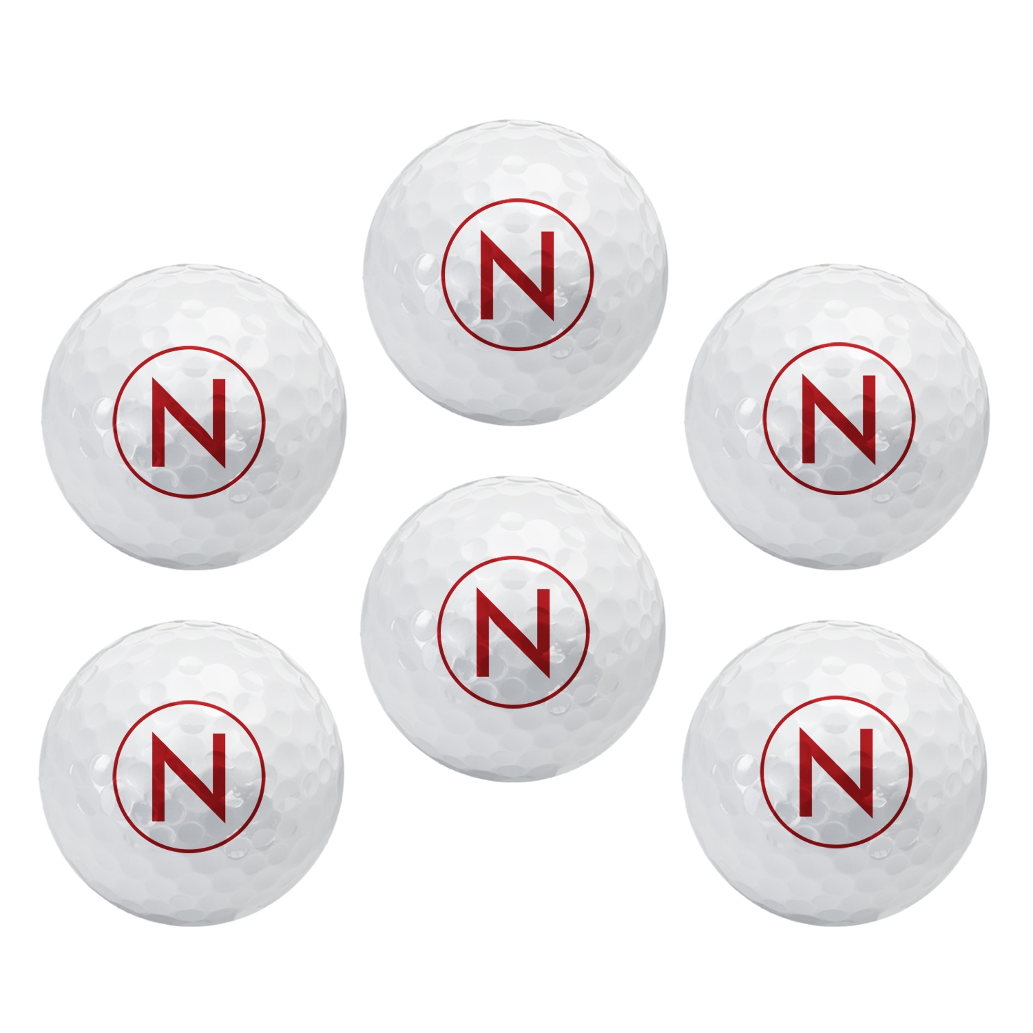 Personalized Golf Balls - Circle Initial - 6 at Gifts.com