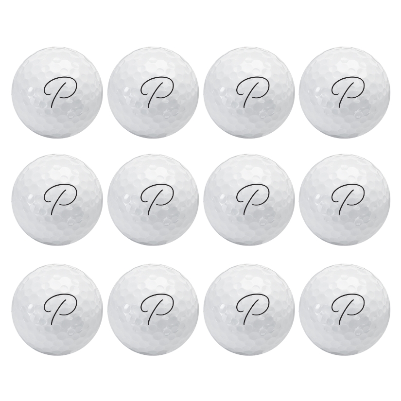 TaylorMade® Personalized Golf Balls - Script Initial - Set of 12 at ...