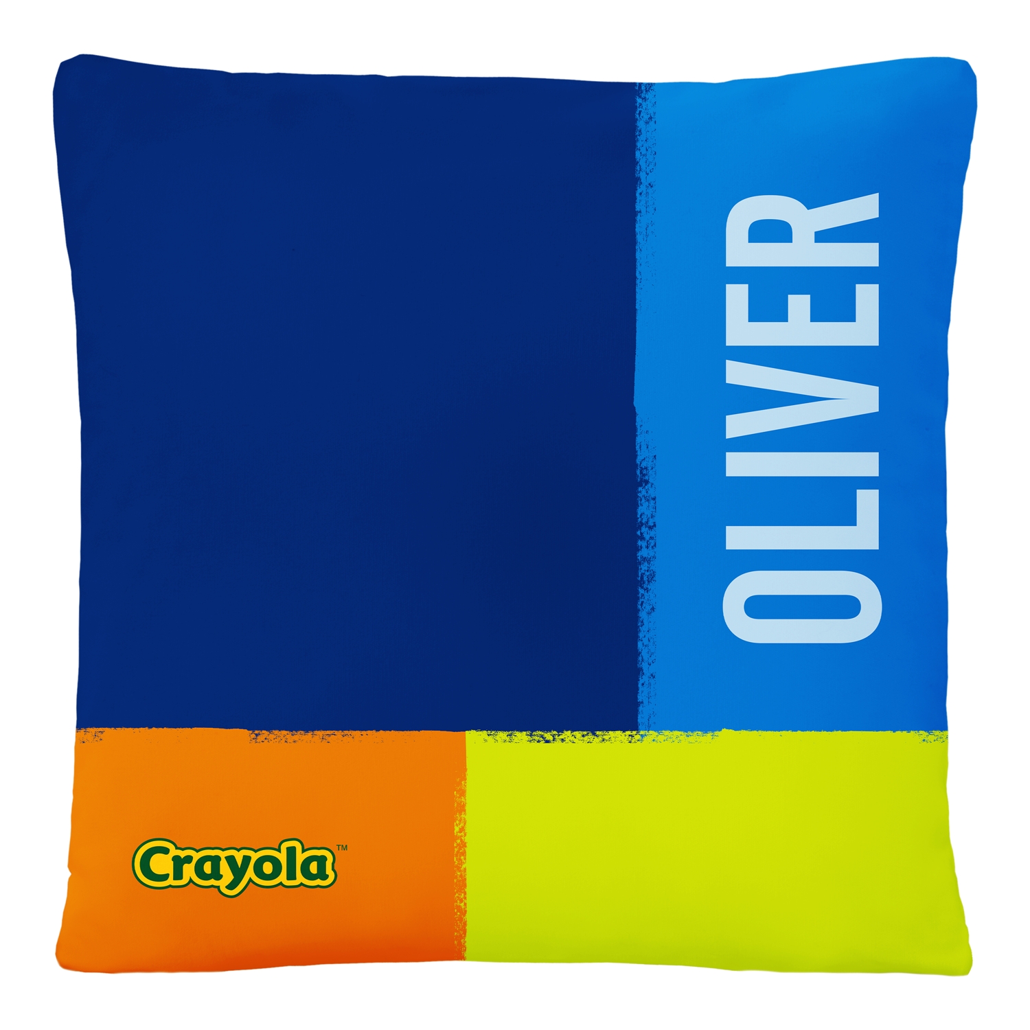 Crayola™ Colorblock Throw Pillow | Personal Creations