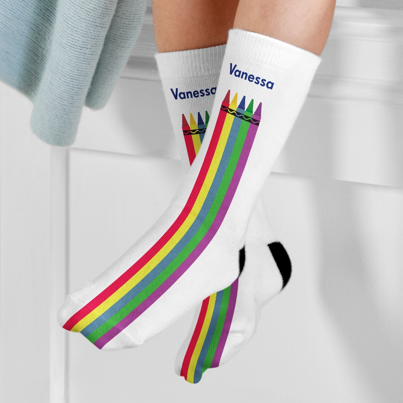 Crayola™ Crayon Pack Socks at Gifts.com