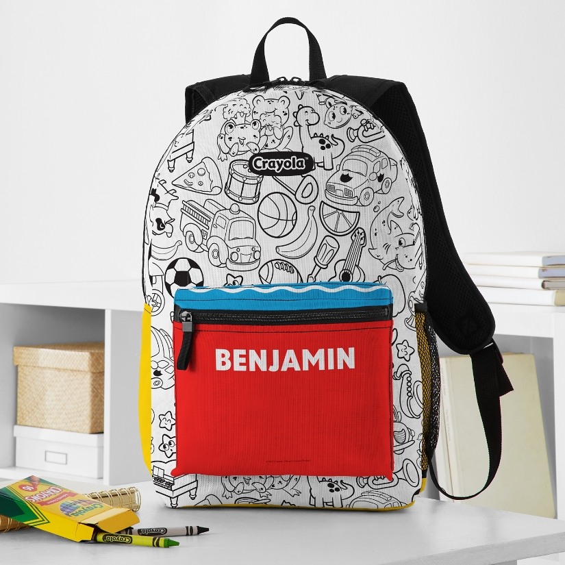 Crayola™ B&W Coloring Book Pattern Backpack at Gifts.com