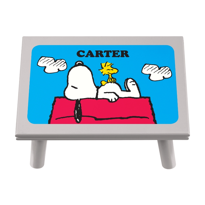 PEANUTS® Step Stool-Snoopy™ Doghouse-Gray at Gifts.com