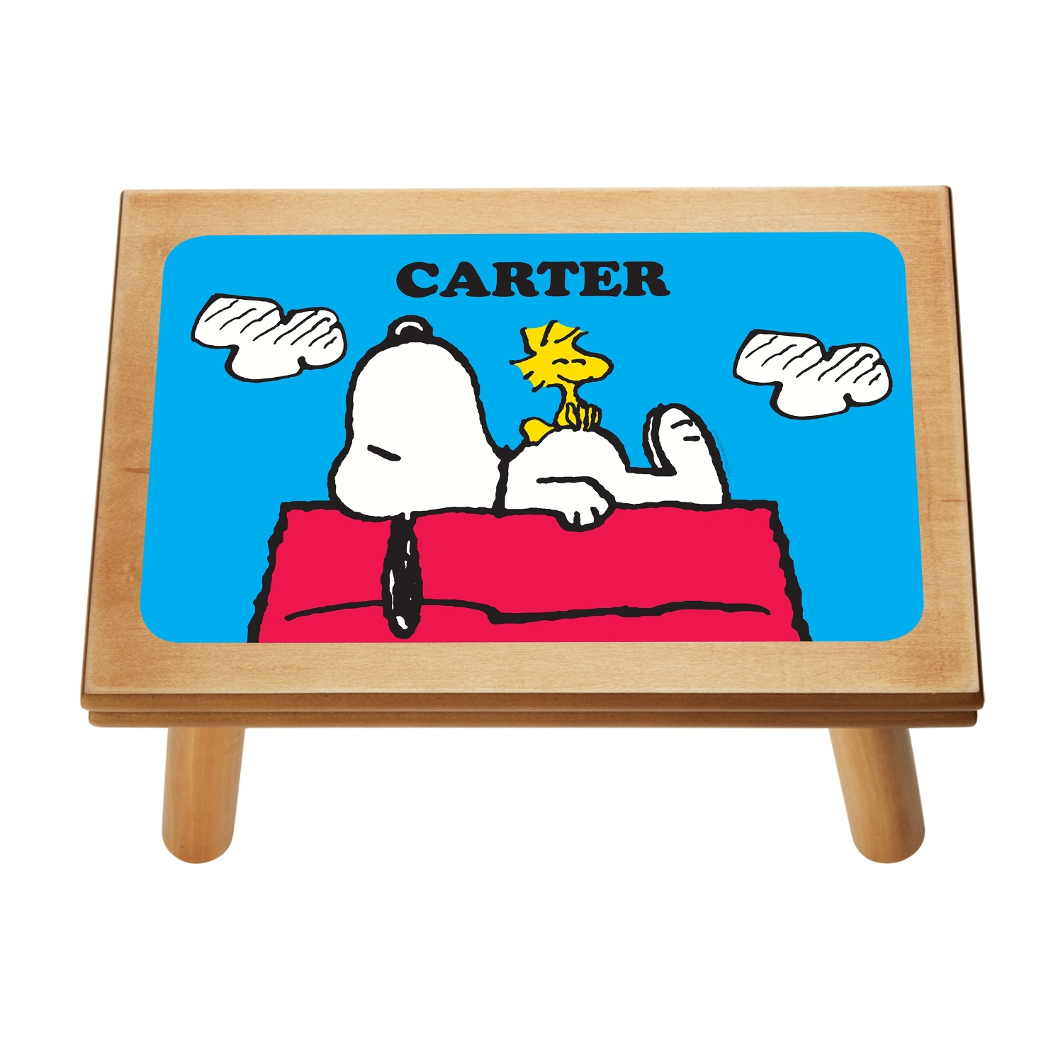 PEANUTS® Step Stool-Snoopy™ Doghouse-Natural at Gifts.com