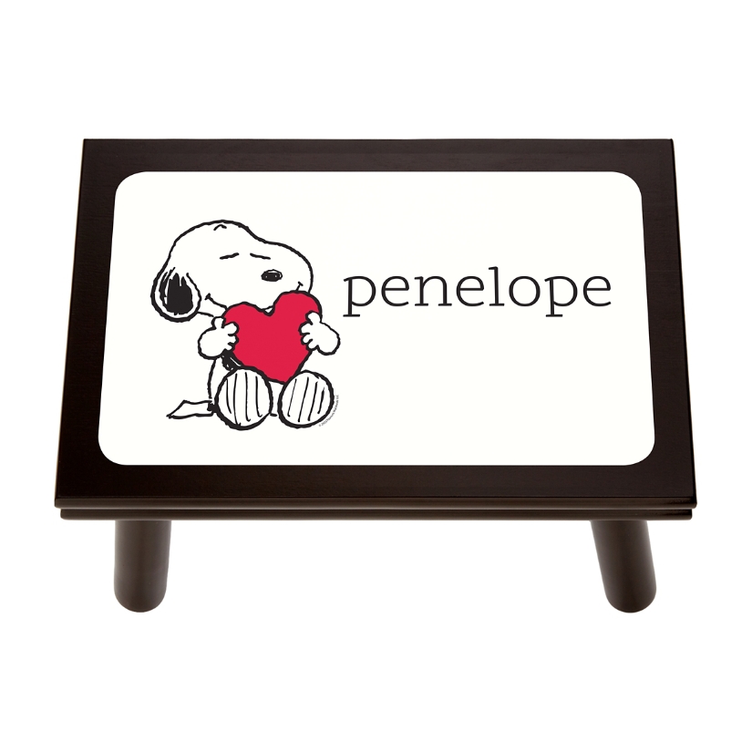 PEANUTS® Step Stool-Snoopy™ Heart-Espresso at Gifts.com