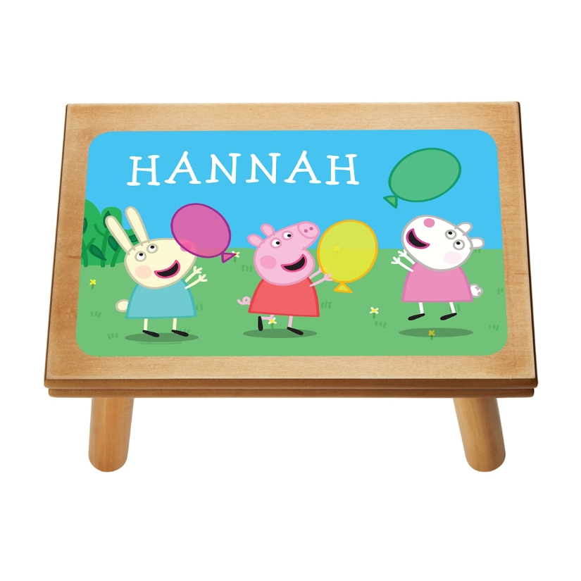 Peppa Pig Balloon Fun Step Stool-Natural at Gifts.com