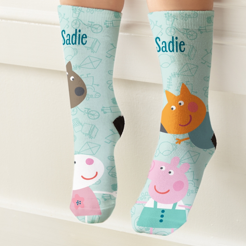 Peppa Pig and Pals Personalized Socks at Gifts.com