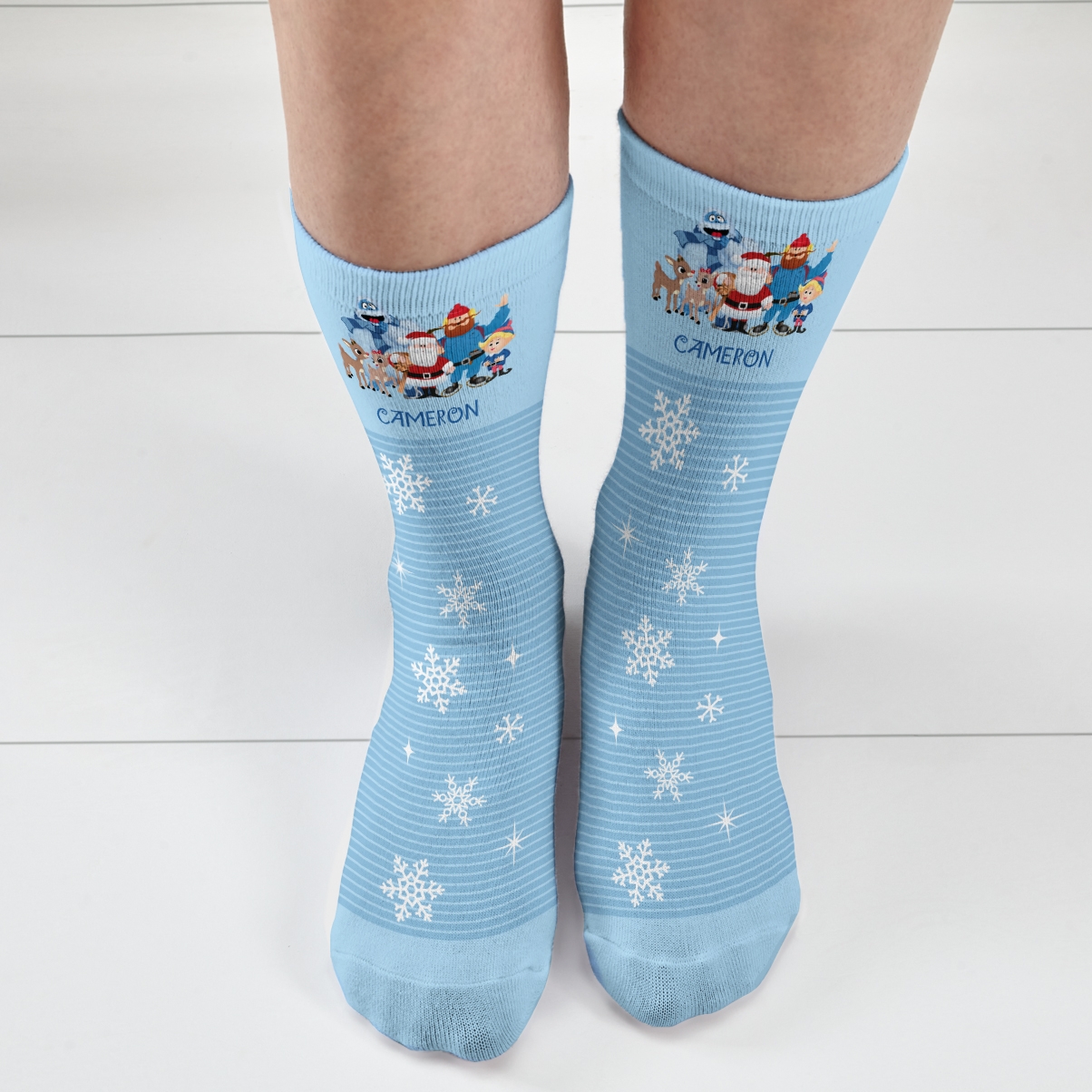 Rudolph® Group Holiday Socks at Gifts.com