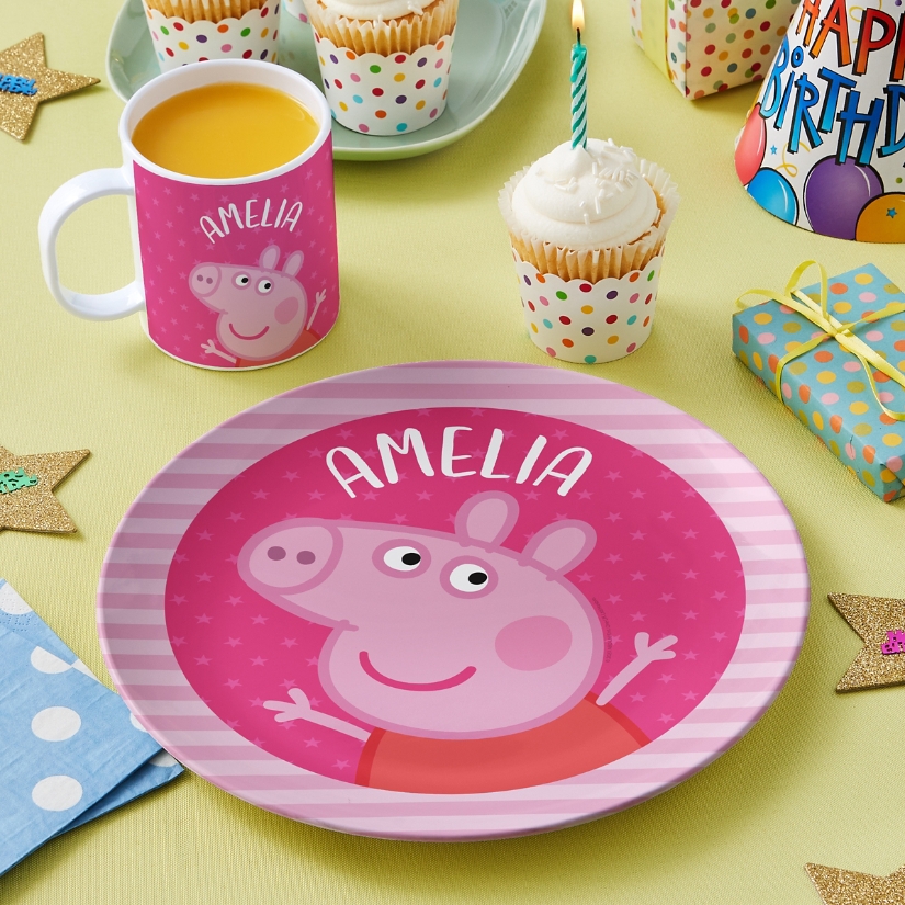 Peppa Pig Plate and Mug at Gifts.com