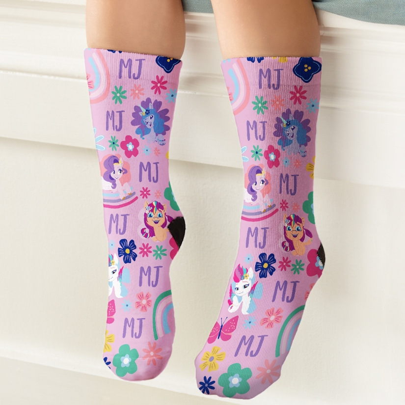 My Little Pony Rainbows and Flowers Socks at Gifts.com